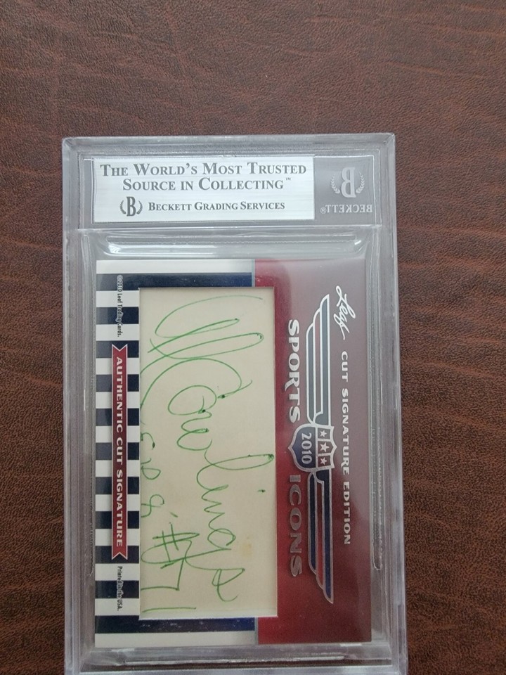 OJ Simpson RARE signed dual auto autograph Cut 2010 Leaf AL Cowlings AC ...
