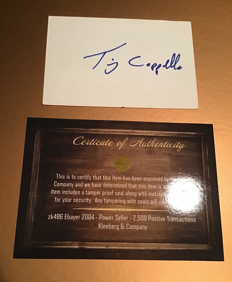 Tim Cappello Autograph - The Lost Boys Coa Index Card Horror | eBay