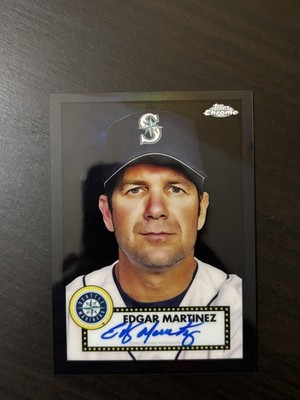 Edgar Martinez 2021 Chrome Platinum Anniversary Autograph Black ...