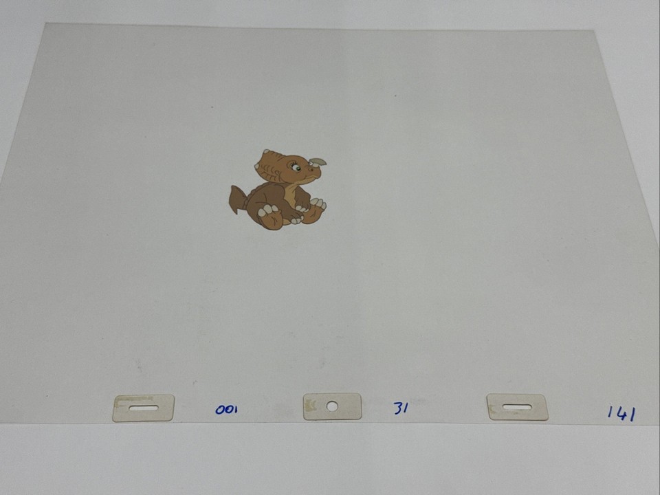 The Land Before Time 1988 Movie Art Animation Production Cel Baby Cera ...