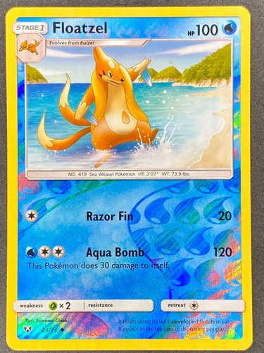 Pokémon Floatzel Reverse Holo 23/73 SHL Shining Legends NM | eBay