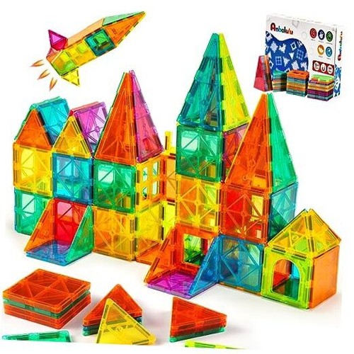 Magnetic BuildIng Tiles,Magnet Building Set,Magnetic Blocks, 3D STEM 30 ...