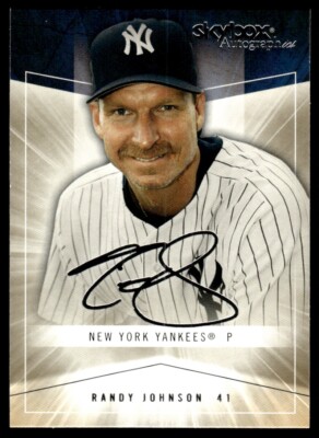 2005 SkyBox Autographics Randy Johnson #41 New York Yankees | eBay
