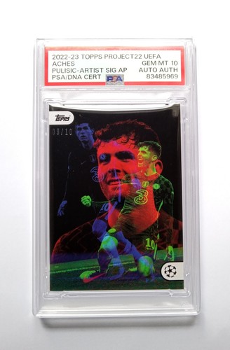 Rare Christian Pulisic PSA 10 - Artist Proof Auto 9/10 Topps Project22 ...