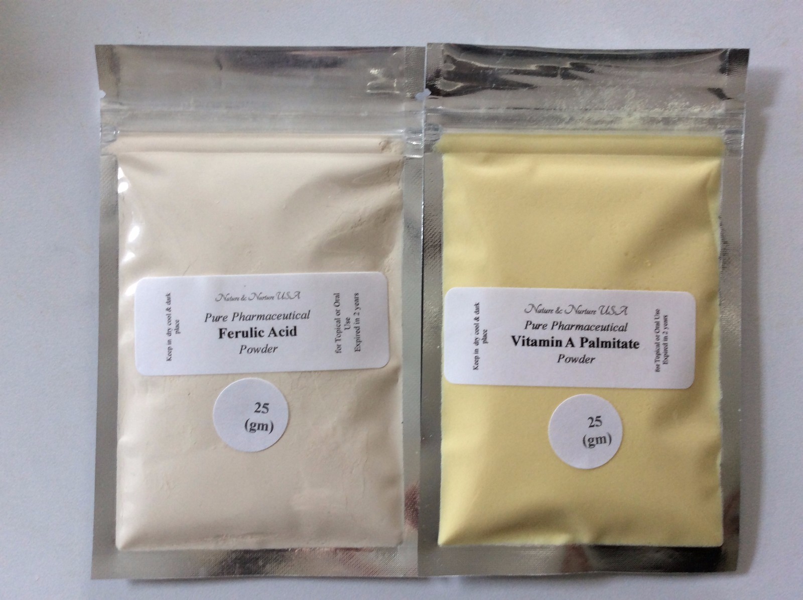 [2PK]VA Retinyl Palmitate & Ferulic Acid Powder: Anti-aging, Reduce ...