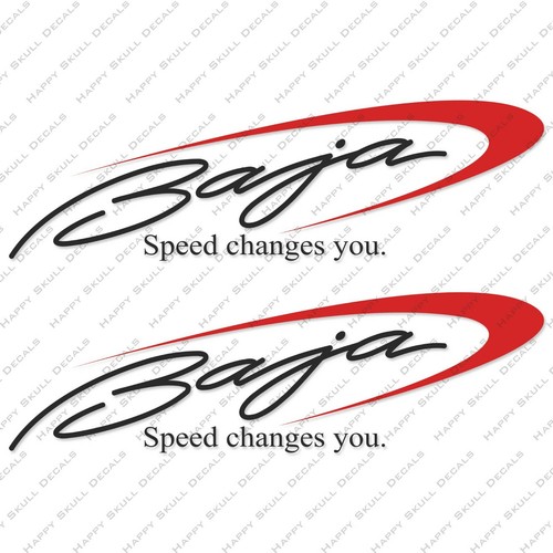BAJA BOAT LOGO DECAL Set of 2 18" LONG | eBay