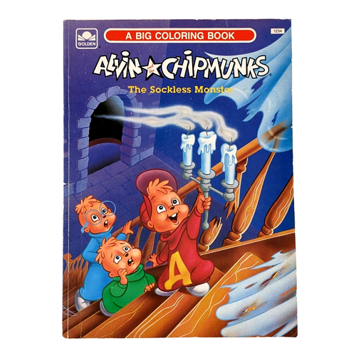 Alvin and the Chipmunks Coloring Book Golden Sockless Monster 1234 ...
