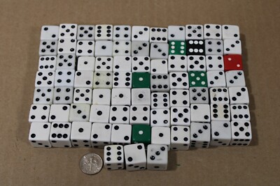 Vintage Dice 80 Pieces Mixed Lot Gaming Crafts BA | eBay
