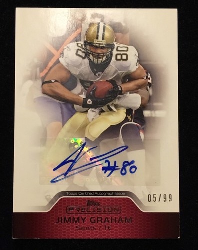 JIMMY GRAHAM 2011 TOPPS PRECISION Autographed Signed NFL FOOTBALL Card ...