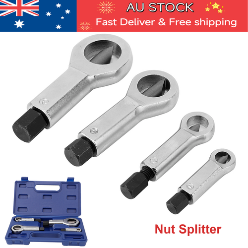 4Pcs Damaged Nut Splitter Breaker Extractor Nut Removal Tool Kit 9mm ...