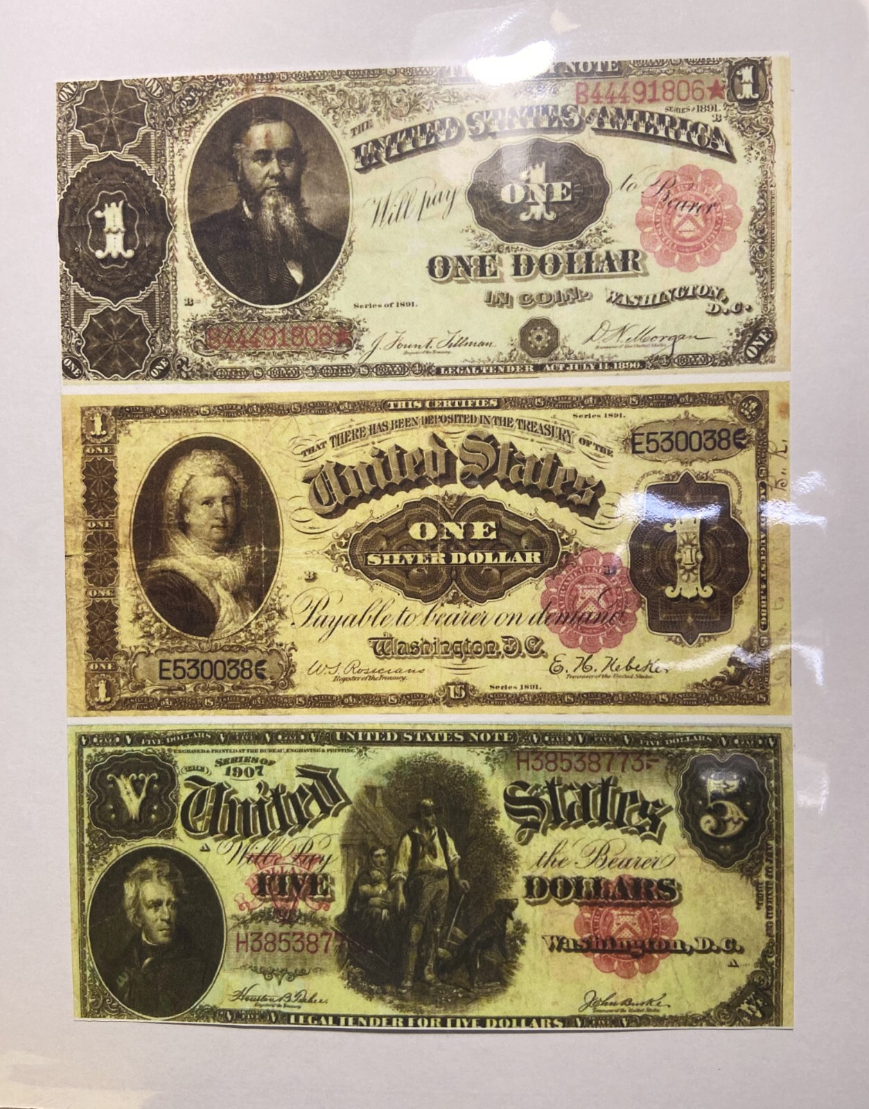 Prints of reproduction currency 10"x8" with mat Paper Money Copy's. | eBay