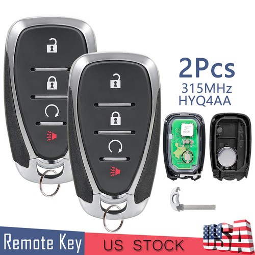 2X 4B Remote Start Key Fob for Chevrolet Trax Bolt Volt Equinox Sonic ...