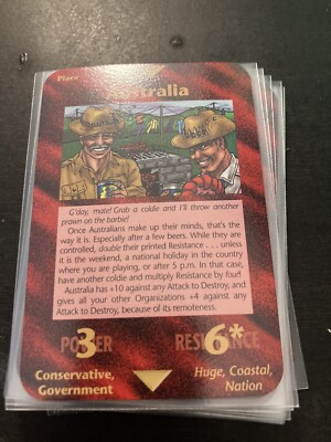 Illuminati New World Order INWO Assassins Card Game NWO Australia Promo ...