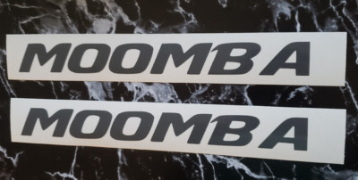 MOOMBA Boat Decals Stickers 50" Gloss DARK GREY (2) Fast USA! | eBay