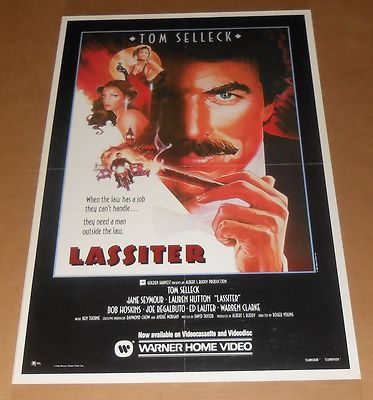 Lassiter Movie Poster Original 1984 Promo 30x20 Tom Selleck | eBay