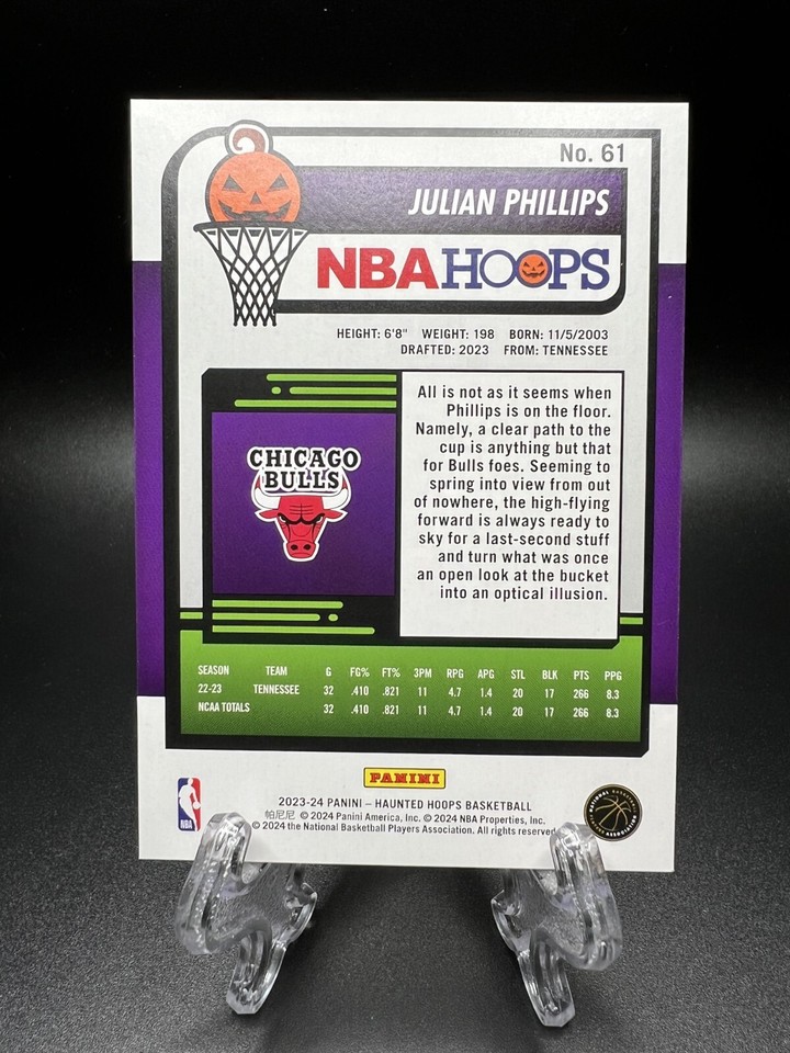2023-24 Panini Haunted Hoops - Julian Phillips #61 Orange (RC) | eBay