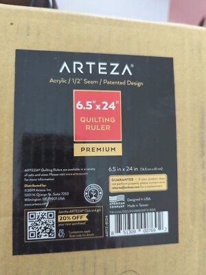 QUILTING RULER Laser Cut Acrylic Double Colored Grid Lines Sewing ...