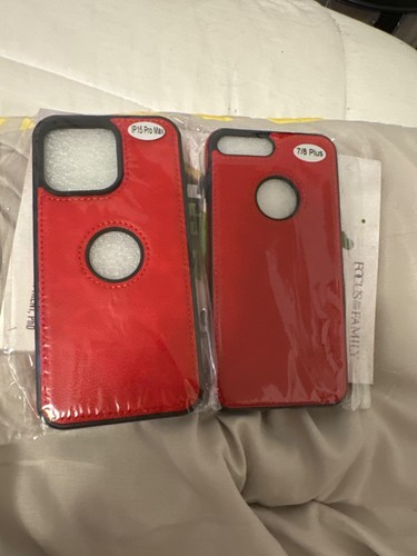 half side phone covers 7/8 plus and ip15 pro pax red | eBay