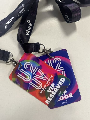 U2 Sphere Las Vegas UV ACHTUNG BABY LIVE VIP 2 Pass Lanyard Lot | eBay