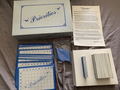 Priorities Card Game-1986 B. D. Cyrus- Complete, Used Condition | eBay