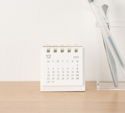 2025 MUJI Desktop Mini Calendar White Made in Japan 6 x 6 cm from JP ...