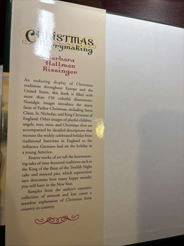 CHRISTMAS MERRYMAKING By Barbara Kissinger - Hardcover *Excellent ...