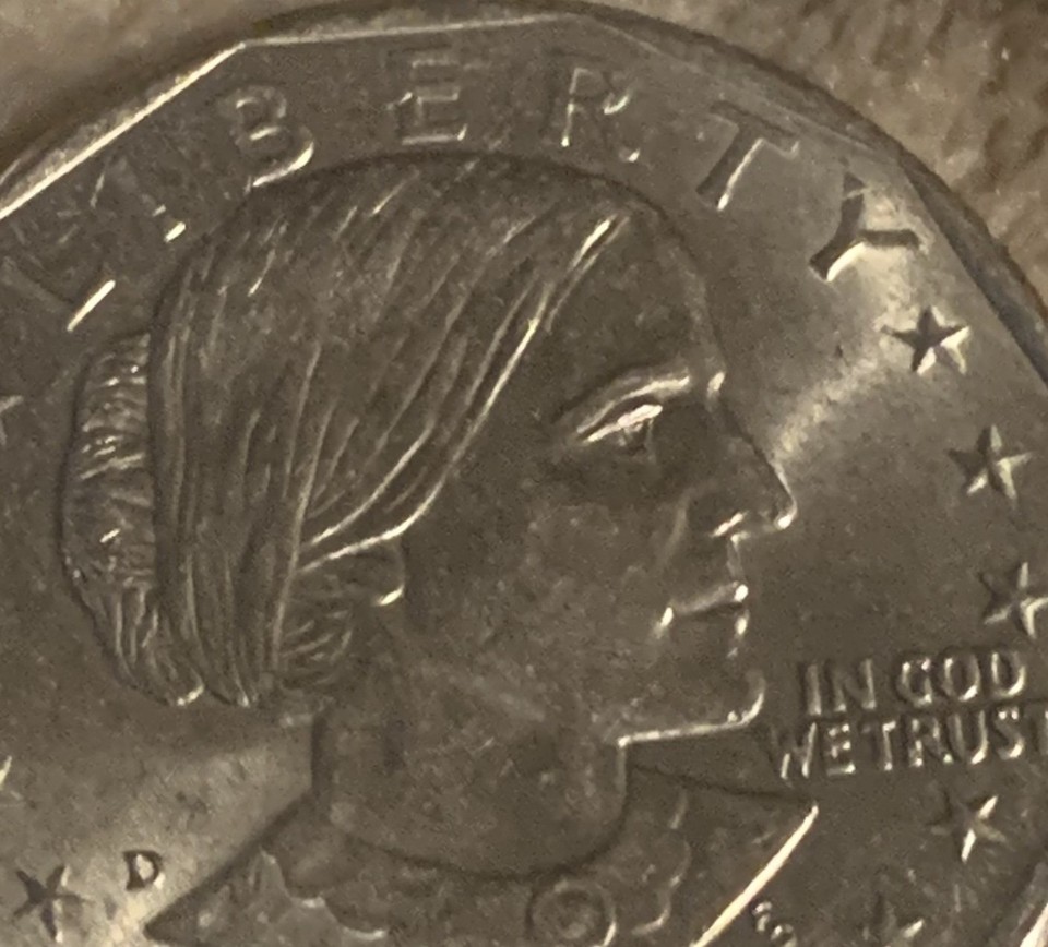 1999 Susan B Anthony Liberty Dollar U.S. Coin with Die Break Mint Error ...