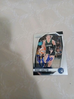 Bridget Carleton Auto Signed Panini Prizm WNBA Prizm Lynx Autograph QTY ...