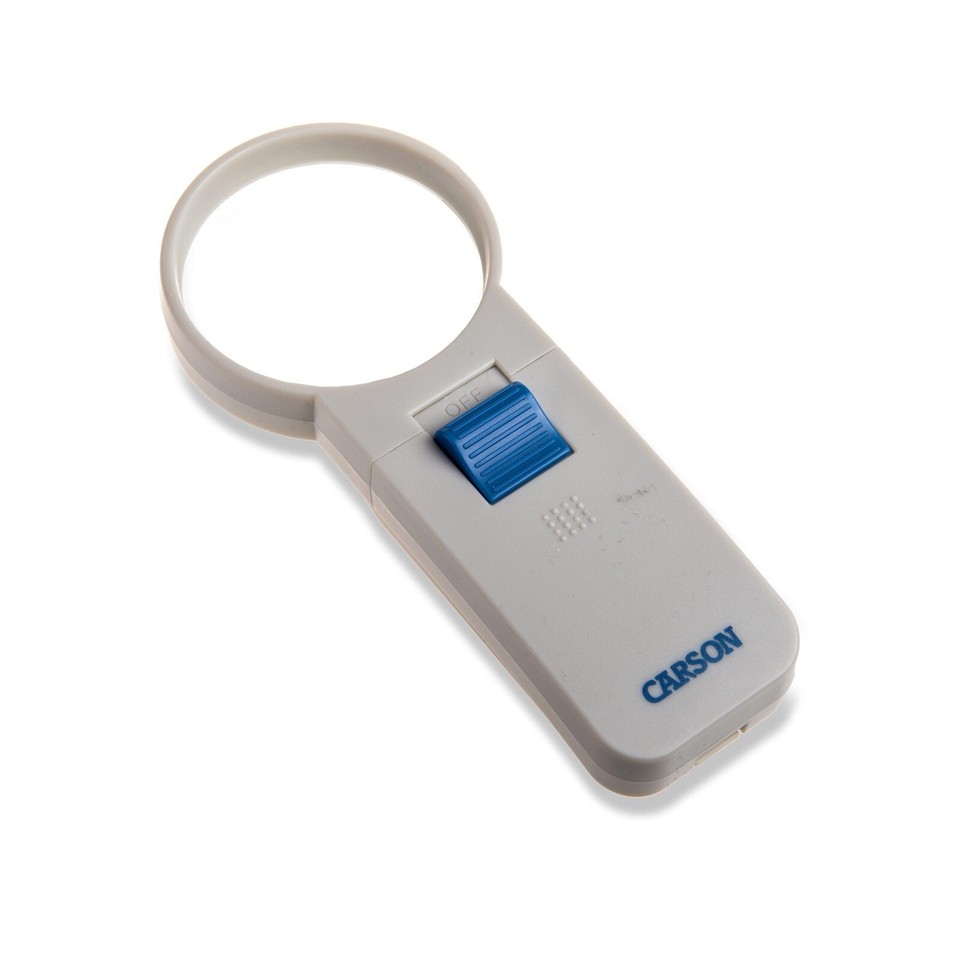 5X Aspheric LED Lighted Magnifier For Coin Stamps Collector Reading Aid ...