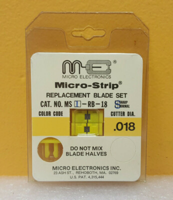 Micro Electronics MS1-RB-18S (Lot of 5) Micro-Strip Replacement Blade ...