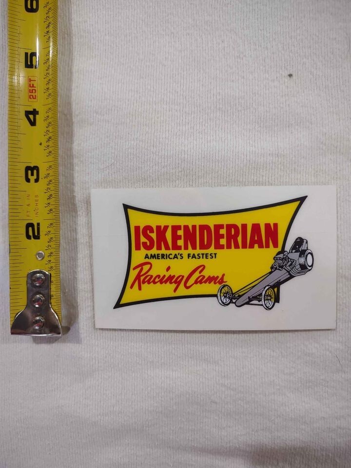Iskenderian Camshafts Vintage Reproduction Vinyl Sticker Hot Rod Gasser ...