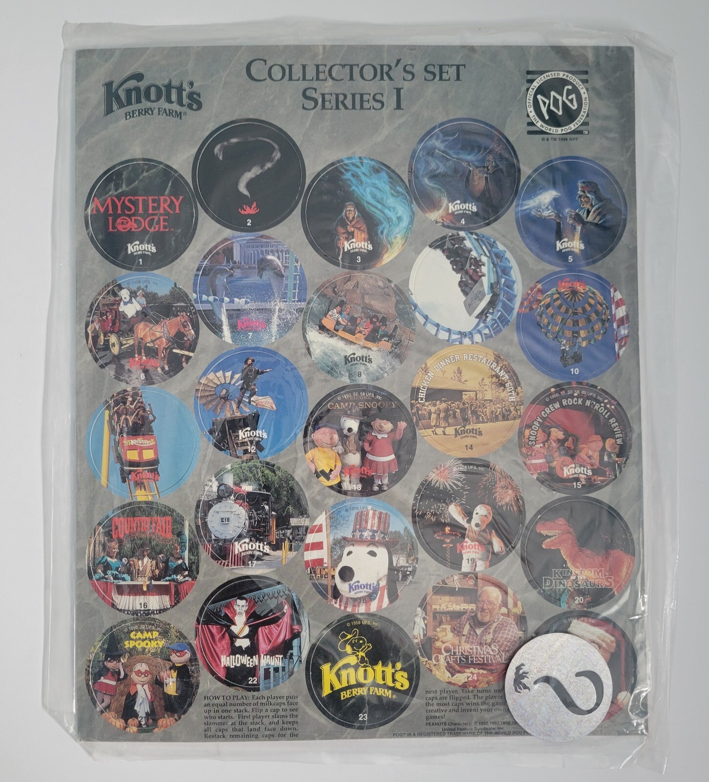 Sealed Pogs Set * Knott's Berry Farm * Series 1 | eBay