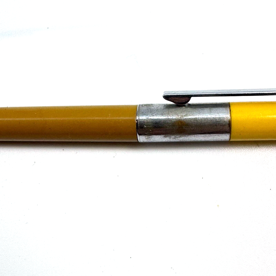 Vintage Scripto Mechanical Pencil .9mm Chrome Trim Yellow Barrel | eBay