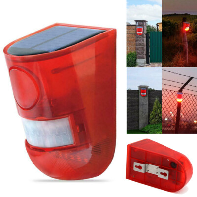 Magic Solar Alarm Warning Satety Anti-Theft Flashing Light Sensor ...