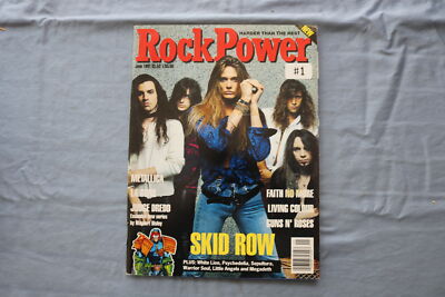 1991 JUNE ROCK POWER MAGAZINE - SKID ROW COVER - E 18706 | eBay