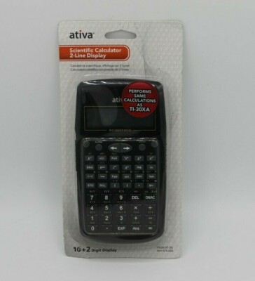 Ativa Scientific Calculator 2 Line Display AT-30I (Q-2) | eBay