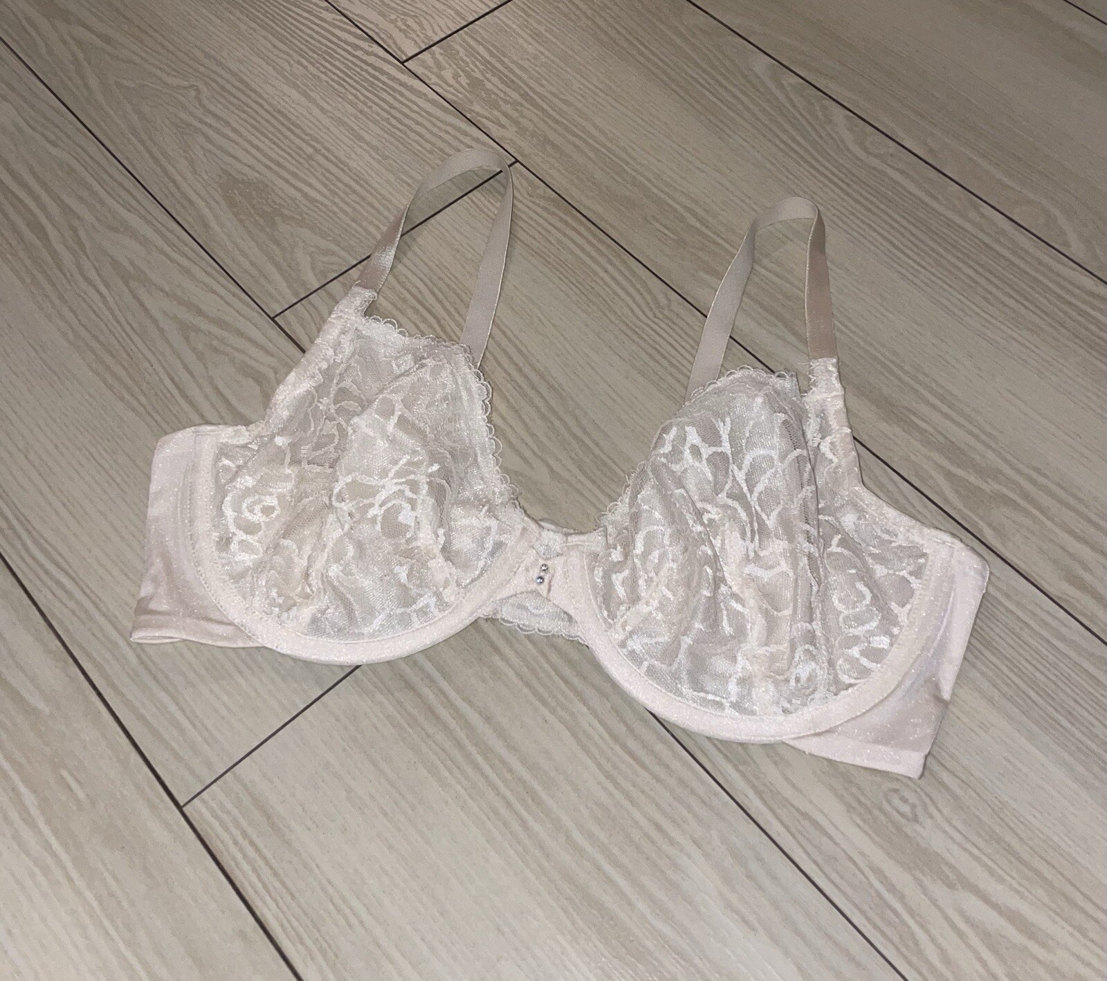 Lily of France 2177140 Sensational Lace Demi Bra Unlined UW Womens 36C ...
