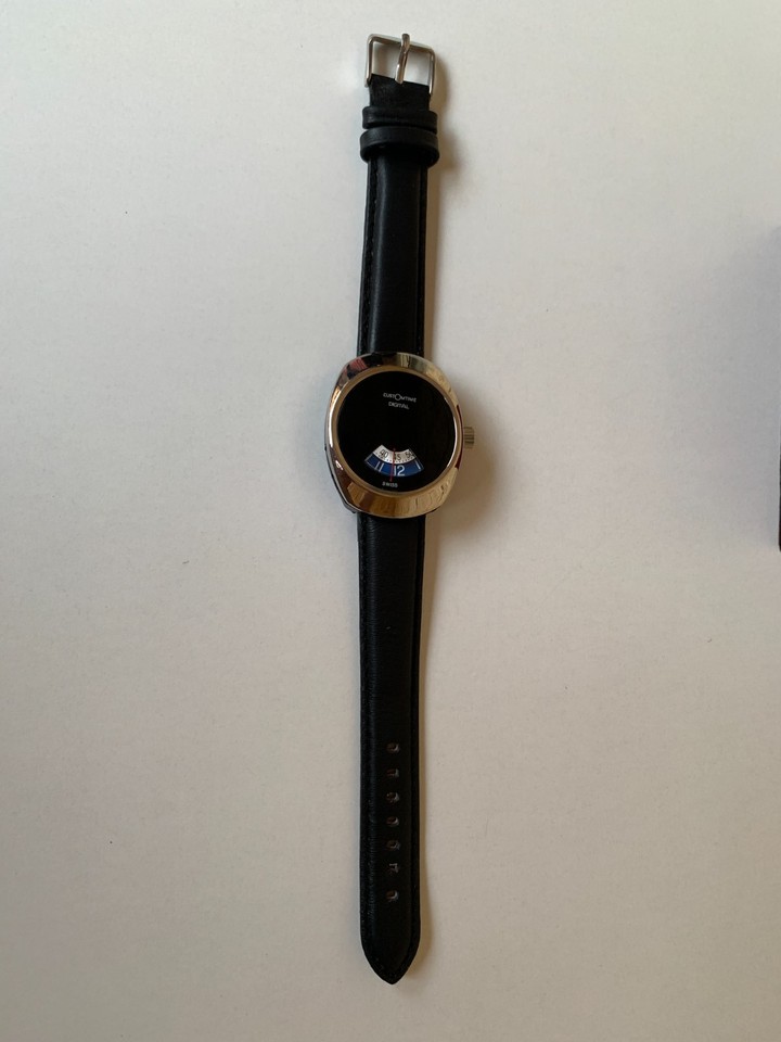 1970's Vintage CustomTime Digital Jump Hour Men's Novelty Swiss Made ...