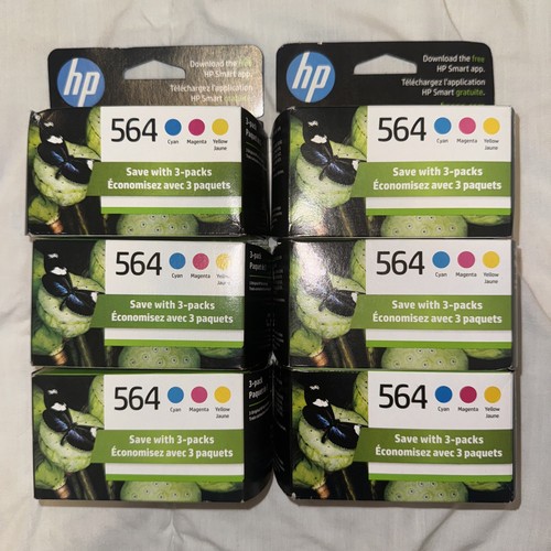 HP 564 Color Ink Cartridges Cyan/Magenta/Yellow All EXP 2026!! BRAND ...