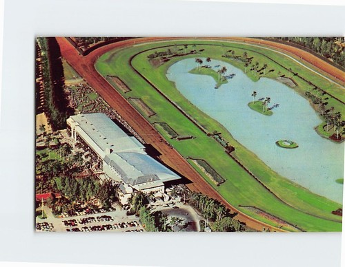 Postcard Aerial View At Hialeah Race Course Miami Florida USA | eBay
