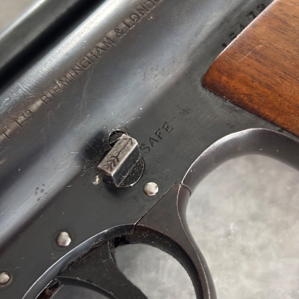 Antique Webley Scott MARK 1 Pellet Air Gun Pistol Forged Steel Made In ...