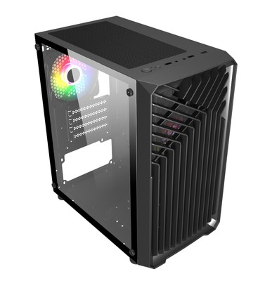 HellCracks Black ATX Tempered , 6 or 3 x 120mm ARGB Fan Incl. 1 x USB3 ...