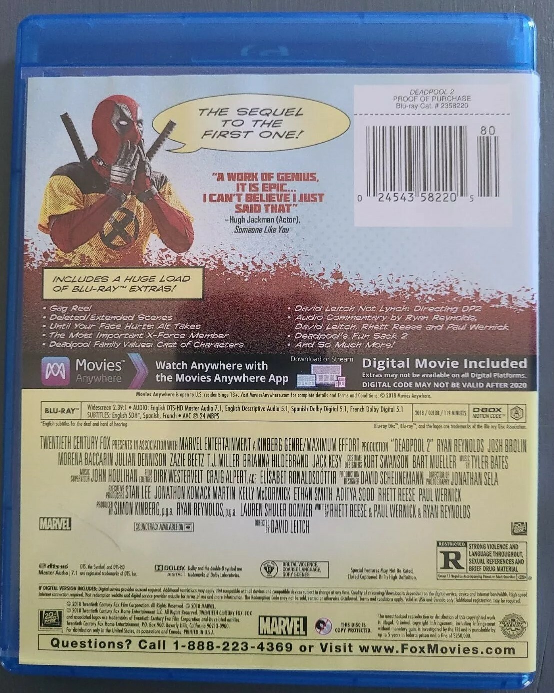 Deadpool 2 (Blu-ray) for sale online | eBay