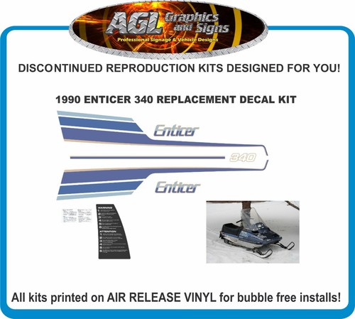 1990 YAMAHA ENTICER 340 Reproduction Decal Kit | eBay