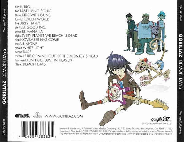Feel Good Inc Gorillaz Album Cover