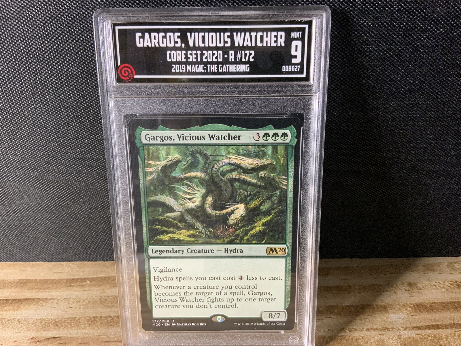 TCCG 9 Mint MTG Gargos, Vicious Watcher Core Set 2020 Card Graded ...