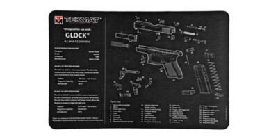 TekMat For Glock 42/43 Mat 11x17" Small Microfiber TekTowel Tube R17 ...