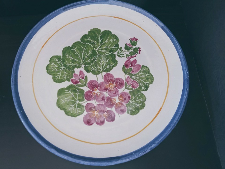 Vintage MM Portugal Pottery Red Ware Serving Plate Platter W/ Dome ...