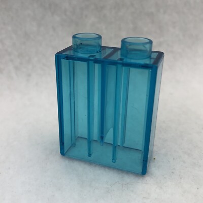 LEGO 4066 Trans Light Blue Duplo, Brick 1 x 2 x 2 (x1) | eBay