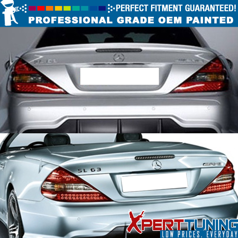 Fits 03-11 Benz R230 SL-Class AMG Style Rear Trunk Spoiler ABS OE ...